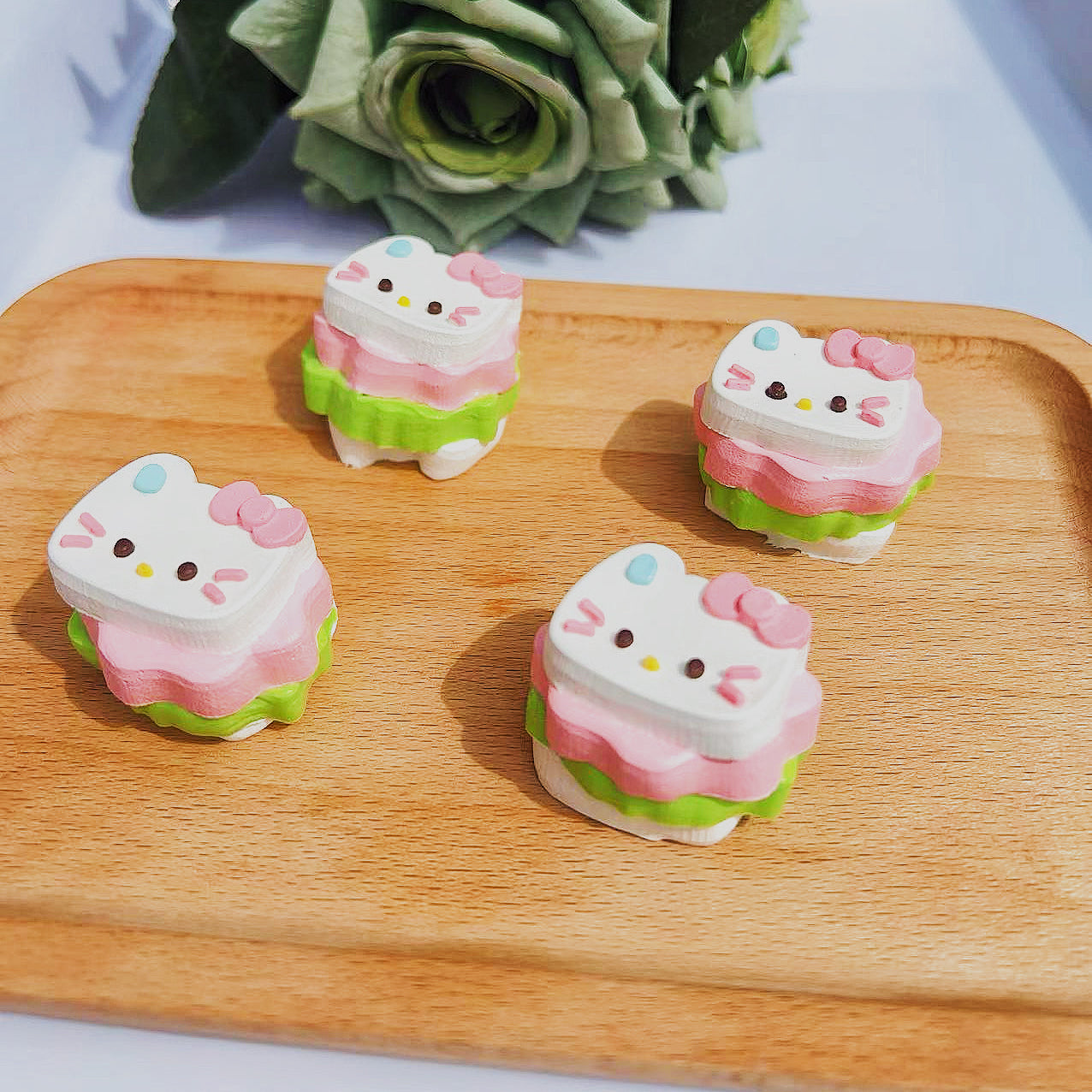 💖 Kitty Burger Squishy ASMR Toy 💖 – KeddSquishy